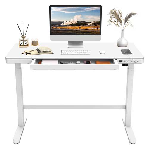 FLEXISPOT EW8 Comhar Electric Standing Desk with Drawers Charging USB A ...